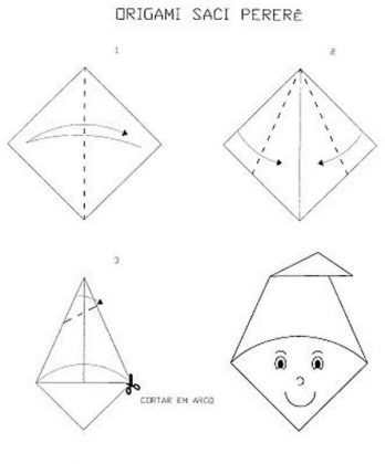 Saci Origami - Como Fazer Artesanatos