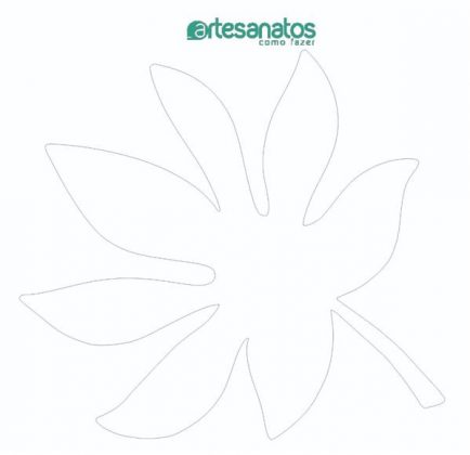 Moldes de Folhas: papel, feltro e EVA