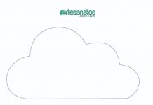 Molde de Nuvem: modelos para imprimir