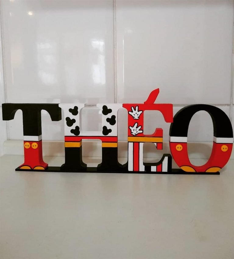 Letras em MDF Decoradas: ideias, tutoriais fáceis e criativos