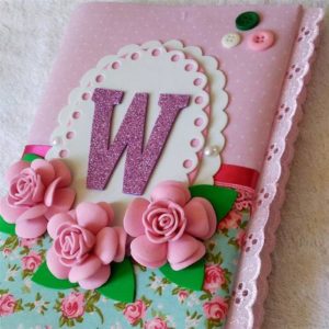 capa de caderno com flores - Como Fazer Artesanatos