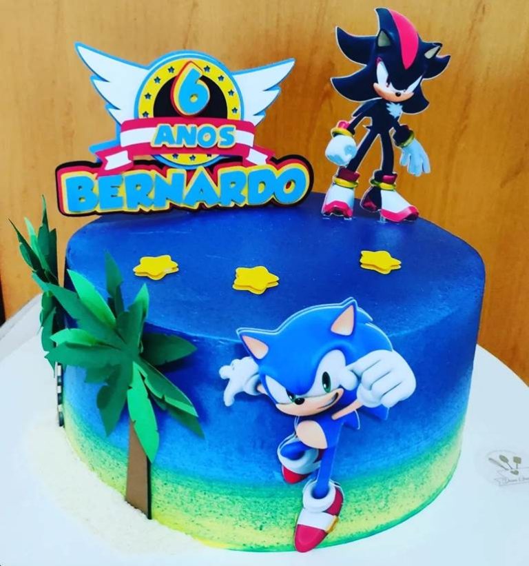 Bolo Sonic: decoração, topo de bolo e modelos simples para se inspirar
