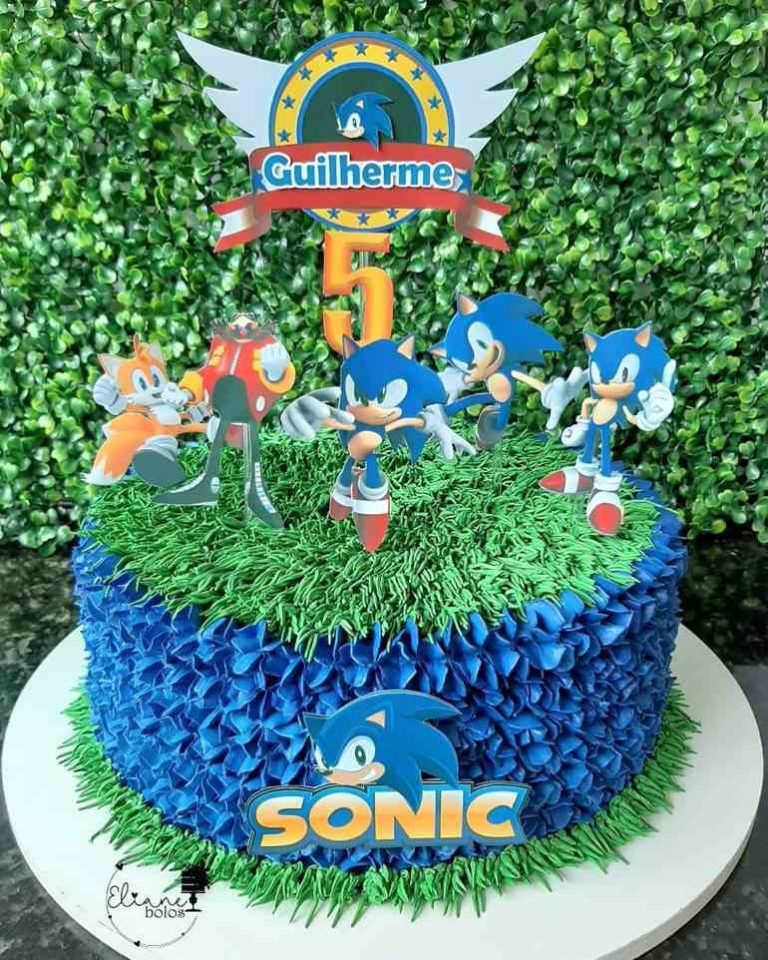 Bolo Sonic: decoração, topo de bolo e modelos simples para se inspirar