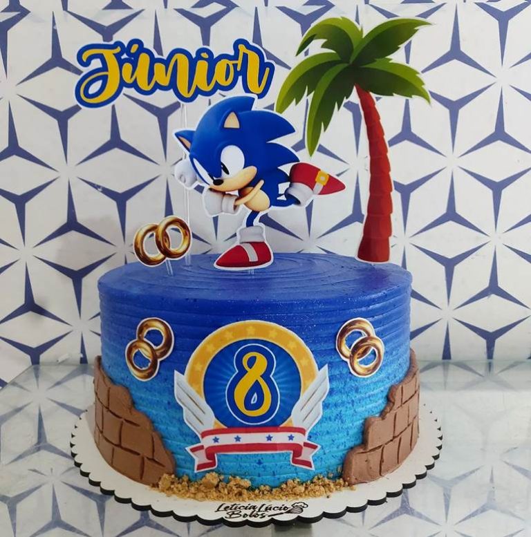 Bolo Sonic: decoração, topo de bolo e modelos simples para se inspirar