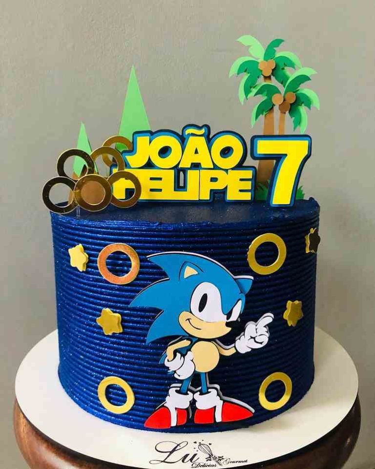 Bolo Sonic: decoração, topo de bolo e modelos simples para se inspirar