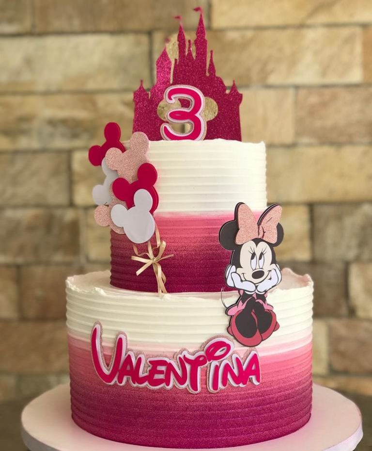 Bolo da Minnie: fotos encantadoras de modelos do simples ao chic