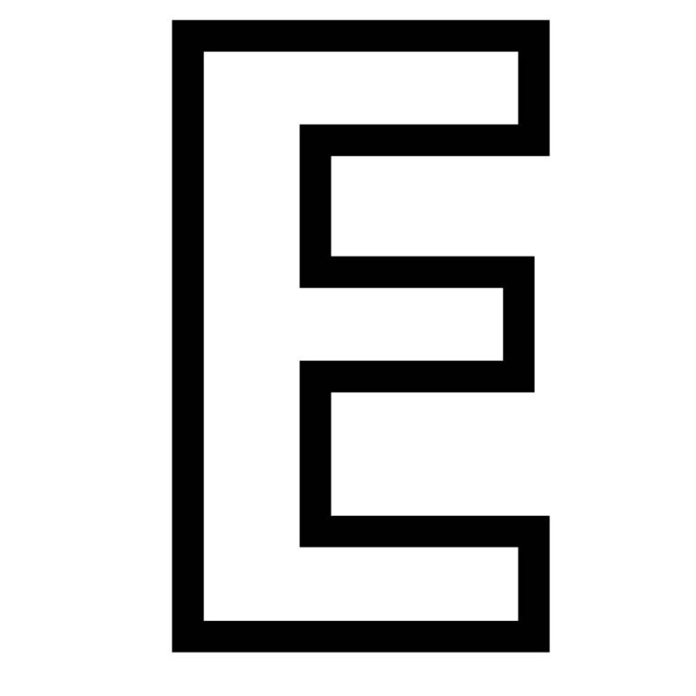 Vogais para imprimir e recortar em tamanho grande