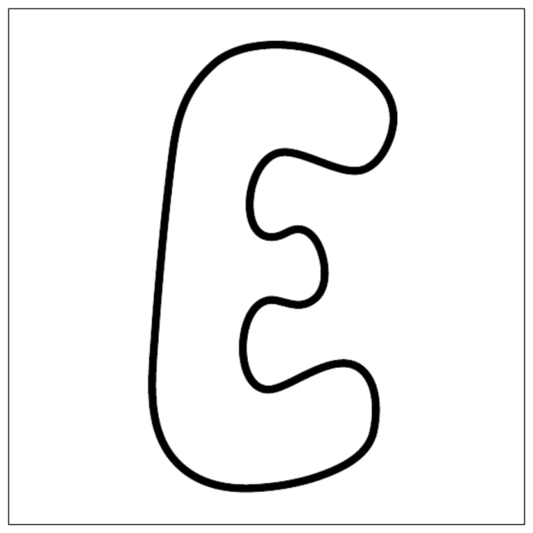 Molde da letra e grande para imprimir e recortar