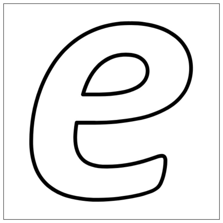 Molde da letra e grande para imprimir e recortar