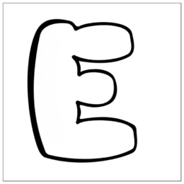 Molde da letra e grande para imprimir e recortar