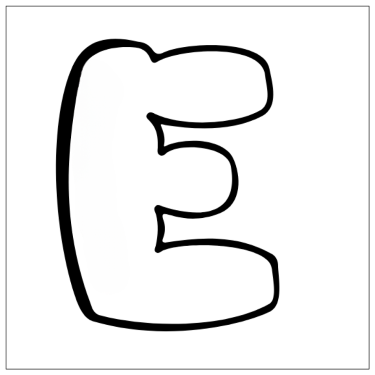 Molde da letra e grande para imprimir e recortar