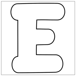 Molde da letra e grande para imprimir e recortar