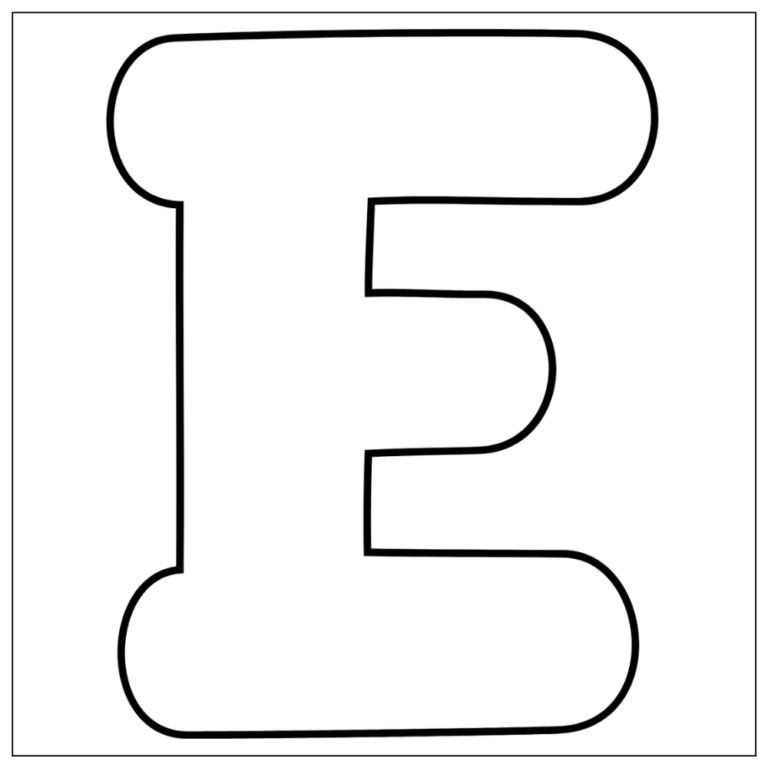 Molde da letra e grande para imprimir e recortar