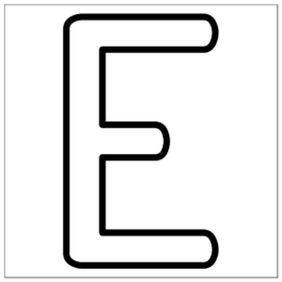 Molde da letra e grande para imprimir e recortar