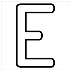 Molde da letra e grande para imprimir e recortar