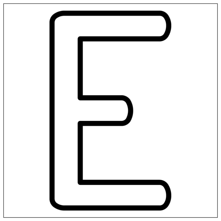 Molde da letra e grande para imprimir e recortar