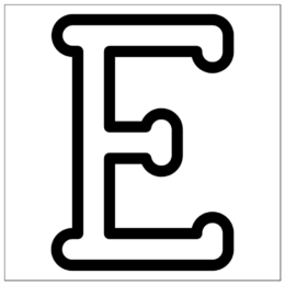 Molde da letra e grande para imprimir e recortar