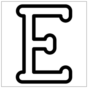 Molde da letra e grande para imprimir e recortar