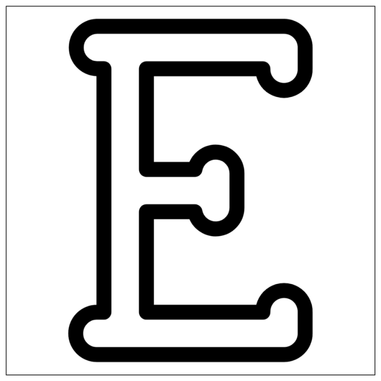 Molde da letra e grande para imprimir e recortar