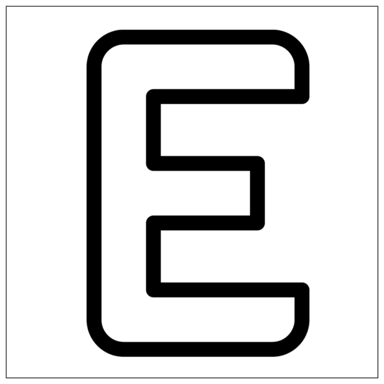 Molde da letra e grande para imprimir e recortar