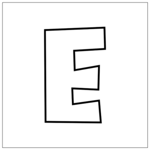 Molde da letra e grande para imprimir e recortar