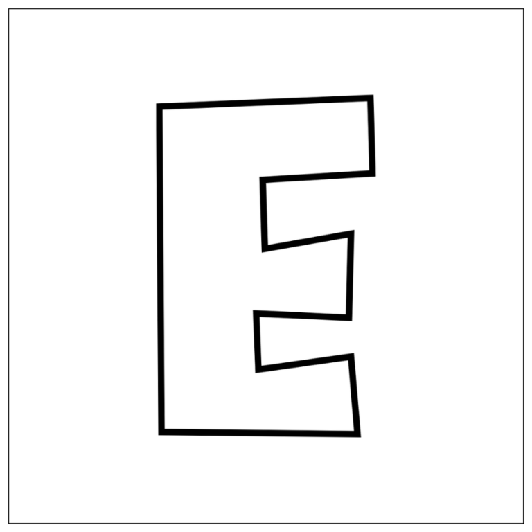 Molde da letra e grande para imprimir e recortar