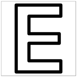 Molde da letra e grande para imprimir e recortar