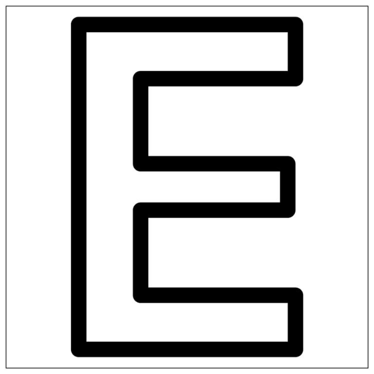 Molde da letra e grande para imprimir e recortar