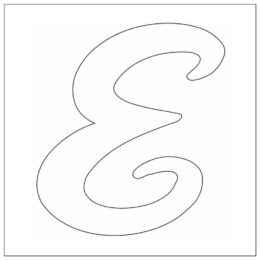 Molde da letra e grande para imprimir e recortar