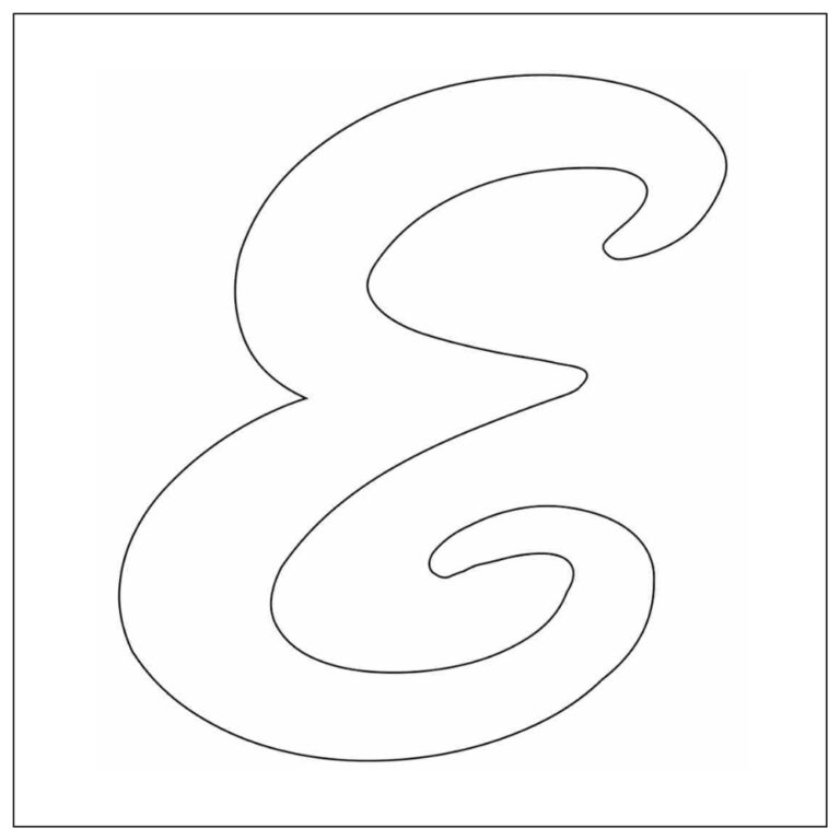 Molde da letra e grande para imprimir e recortar