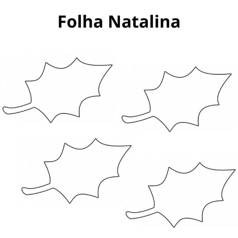 Moldes de enfeites de Natal em feltro para imprimir