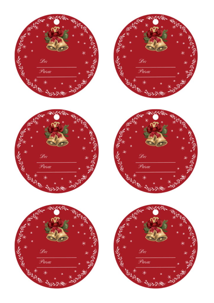 Tags de Natal para Imprimir: modelos prontos para baixar