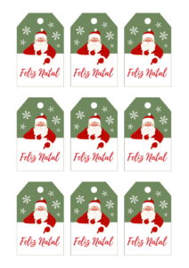 Tags de Natal para Imprimir: modelos prontos para baixar
