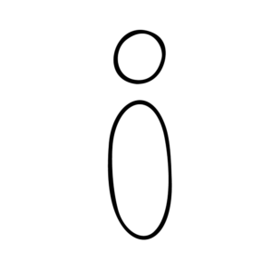 Molde letra I grande para imprimir: maiúscula e minúscula