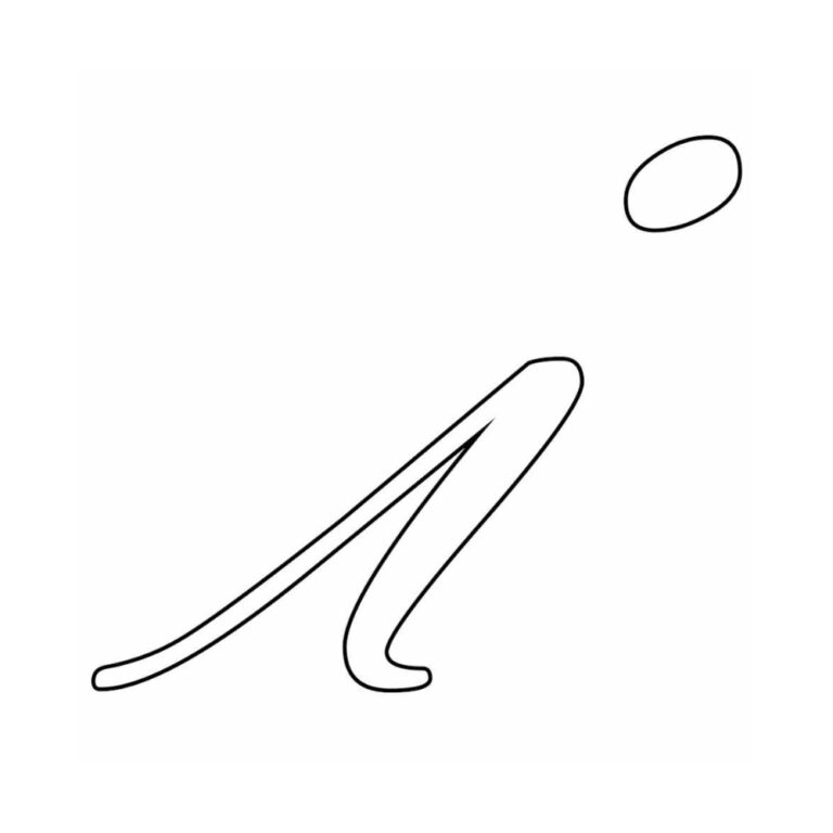 Molde letra I grande para imprimir: maiúscula e minúscula