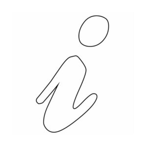 Molde letra I grande para imprimir: maiúscula e minúscula