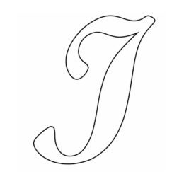 Molde letra I grande para imprimir: maiúscula e minúscula