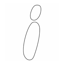 Molde letra I grande para imprimir: maiúscula e minúscula