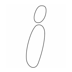 Molde letra I grande para imprimir: maiúscula e minúscula