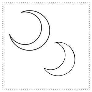 Molde de Lua para Imprimir Tamanho Grande