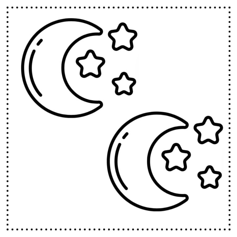 Molde de Lua para Imprimir Tamanho Grande