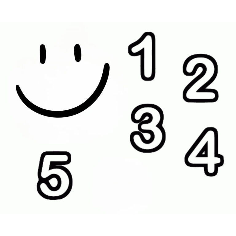 Número para colorir e imprimir prontos para baixar