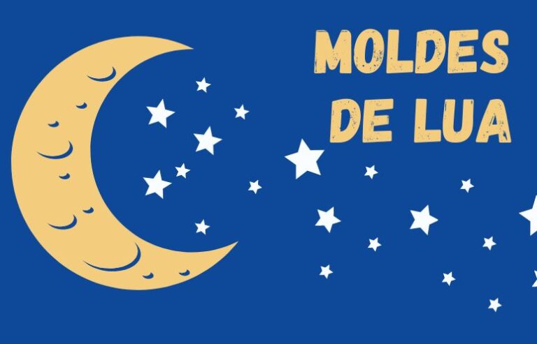 Molde de Lua para Imprimir Tamanho Grande