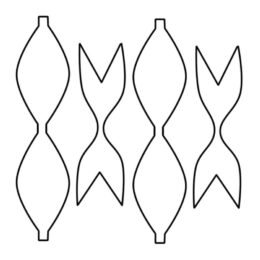 Molde de Lacinhos em EVA e Feltro para imprimir